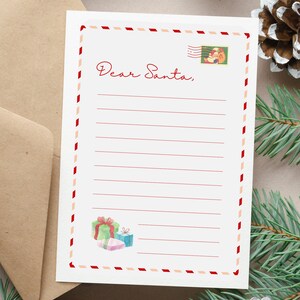 Letter to Santa, Instant Download, Write Your Own Christmas Letter to ...