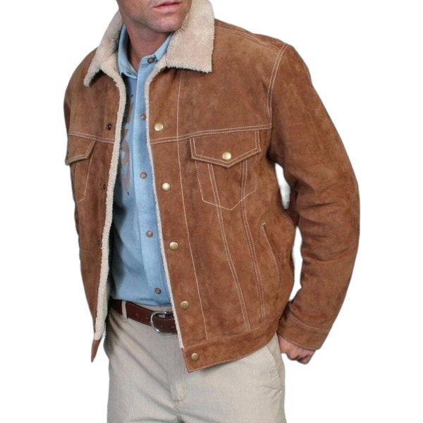 Fur Jean Jacket Men - Etsy