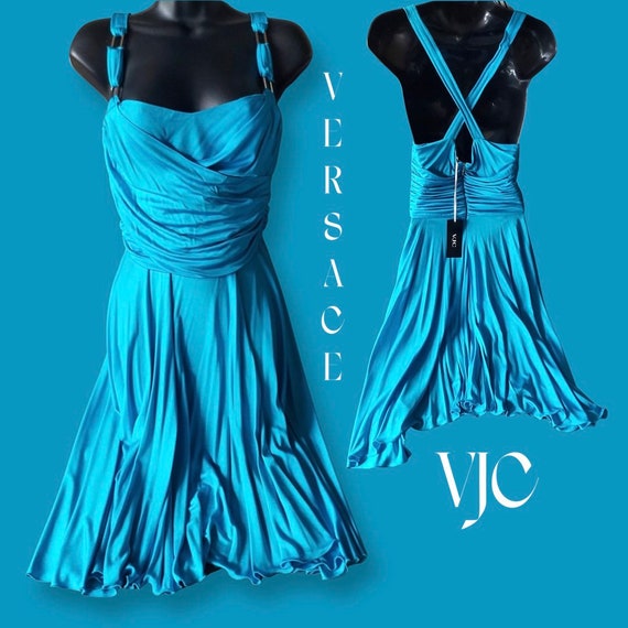 Rare Versace Dress in Blue, With Tags - Womens IT Siz… - Gem