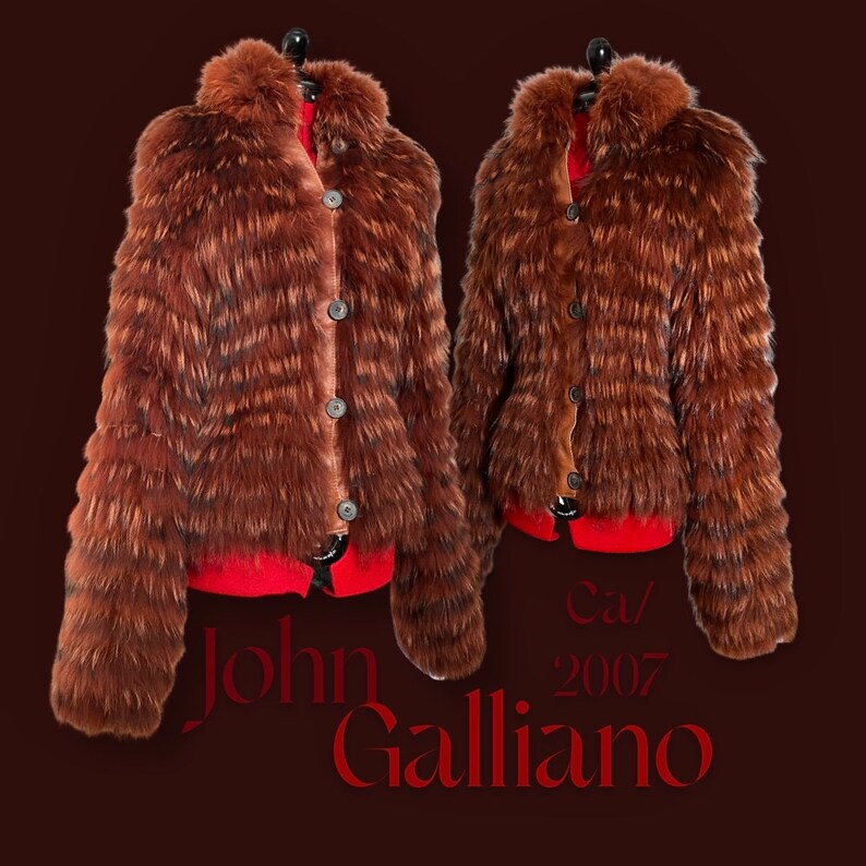 Rare John Galliano Marmot Fur Coat Jacket - Etsy