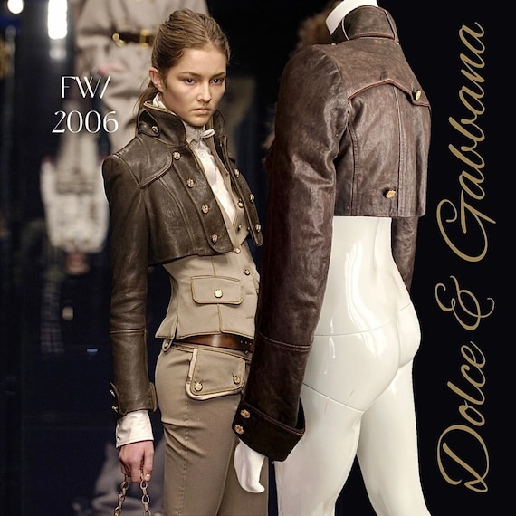Dolce & Gabbana FW 2006 Super Cropped Napoleon Collection Dolce & Gabbana FW 2006 Super Cropped Napoleon Collection
