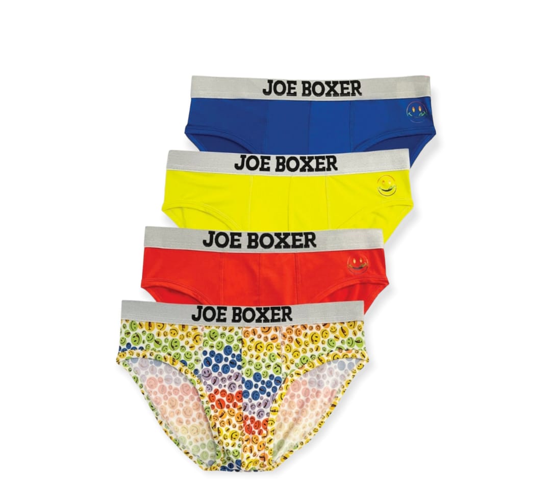 Joe Boxer Men's 4-piece Pride Edition Rainbow Microfiber Lo-rise Brief ...