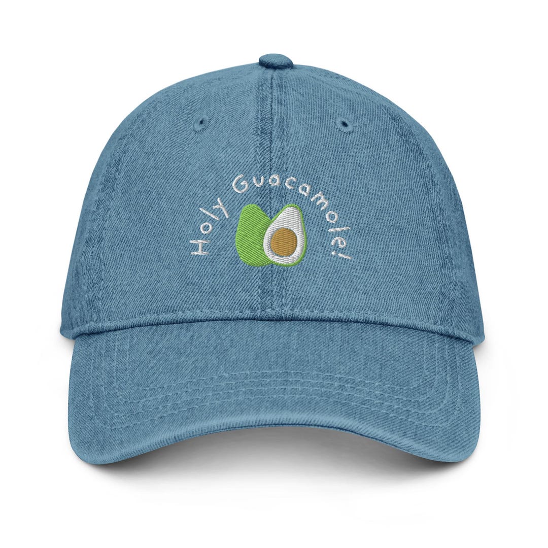 Embroidered Holy Guacamole Cap - Avocado Cap, Avocado Hat, Pun Hat, Pun ...