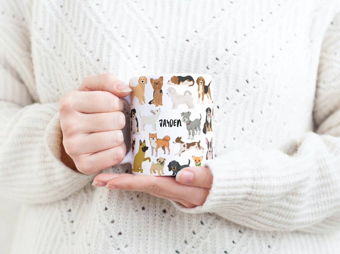 Personalized Dog Person Mug - Personalized Dog Mug, Custom Dog Mug ...
