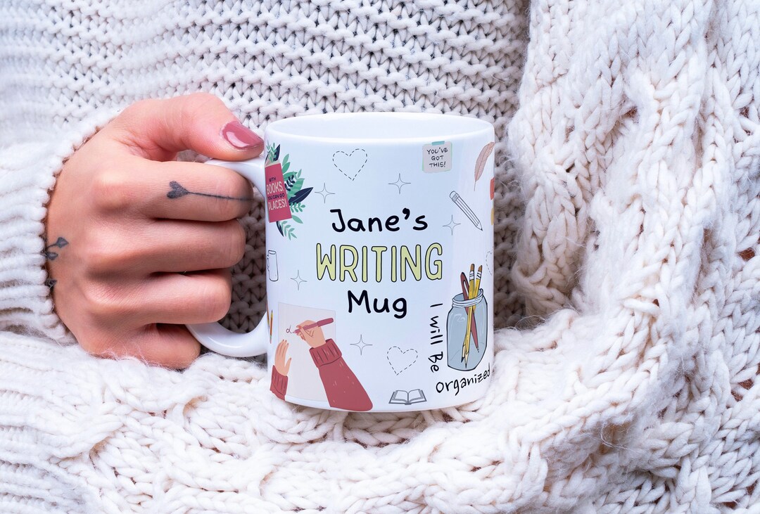 Personalized Writing Mug - Gifts for Writers, Writer Mug, Nanowrimo Mug ...