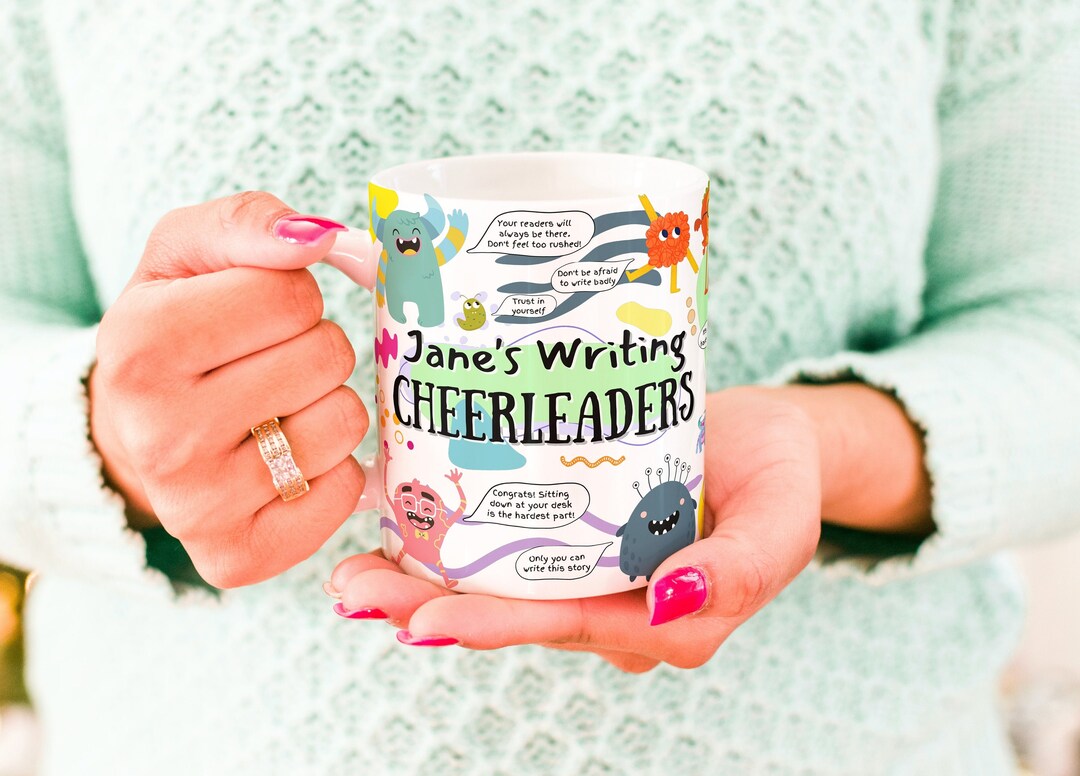 Personalized Writing Cheerleaders - Personalized Writing Mug, Custom ...