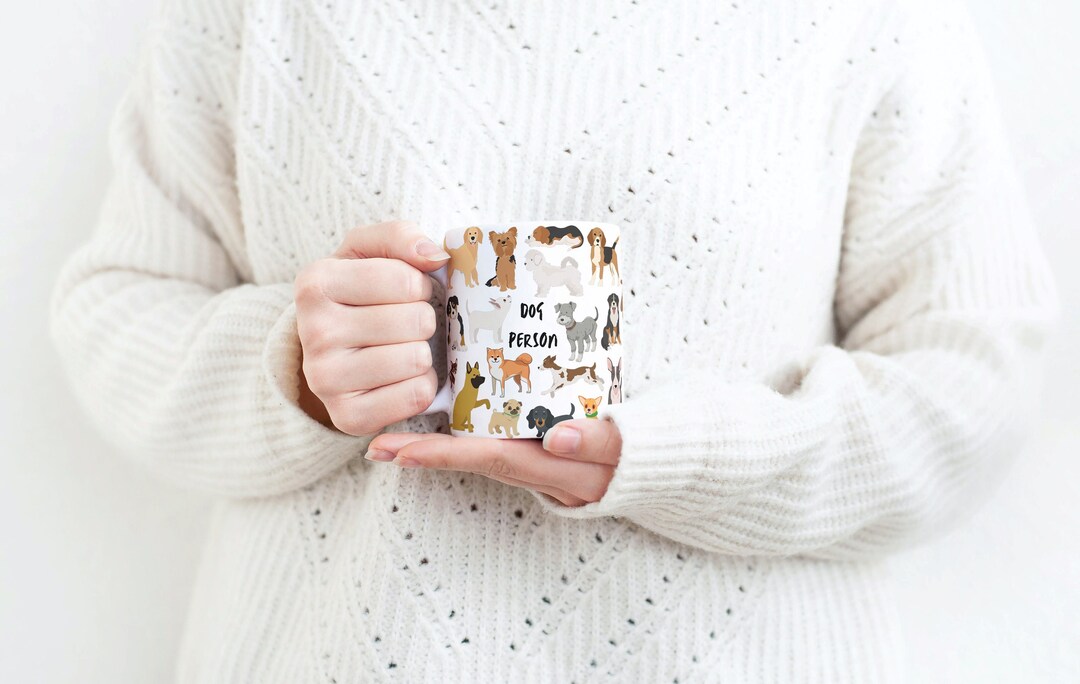Dog Person Mug - Dog Mom Coffee Mug, Dog Lover Mug, Cute Dog Mug, Gift ...