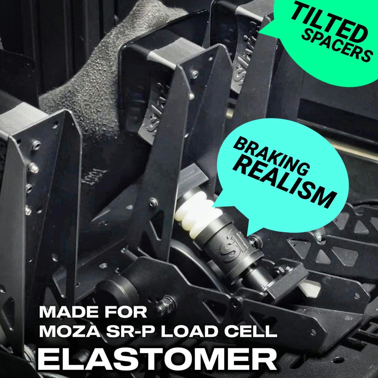 Moza SR-P Load Cell Brake Elastomer Kit: Firmer Braking & Shorter ...