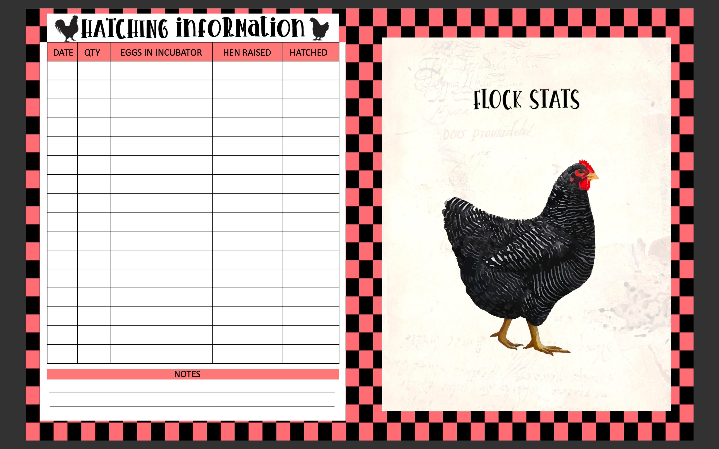 Backyard Chicken Printable Planner *homestead Organization * Chicken ...