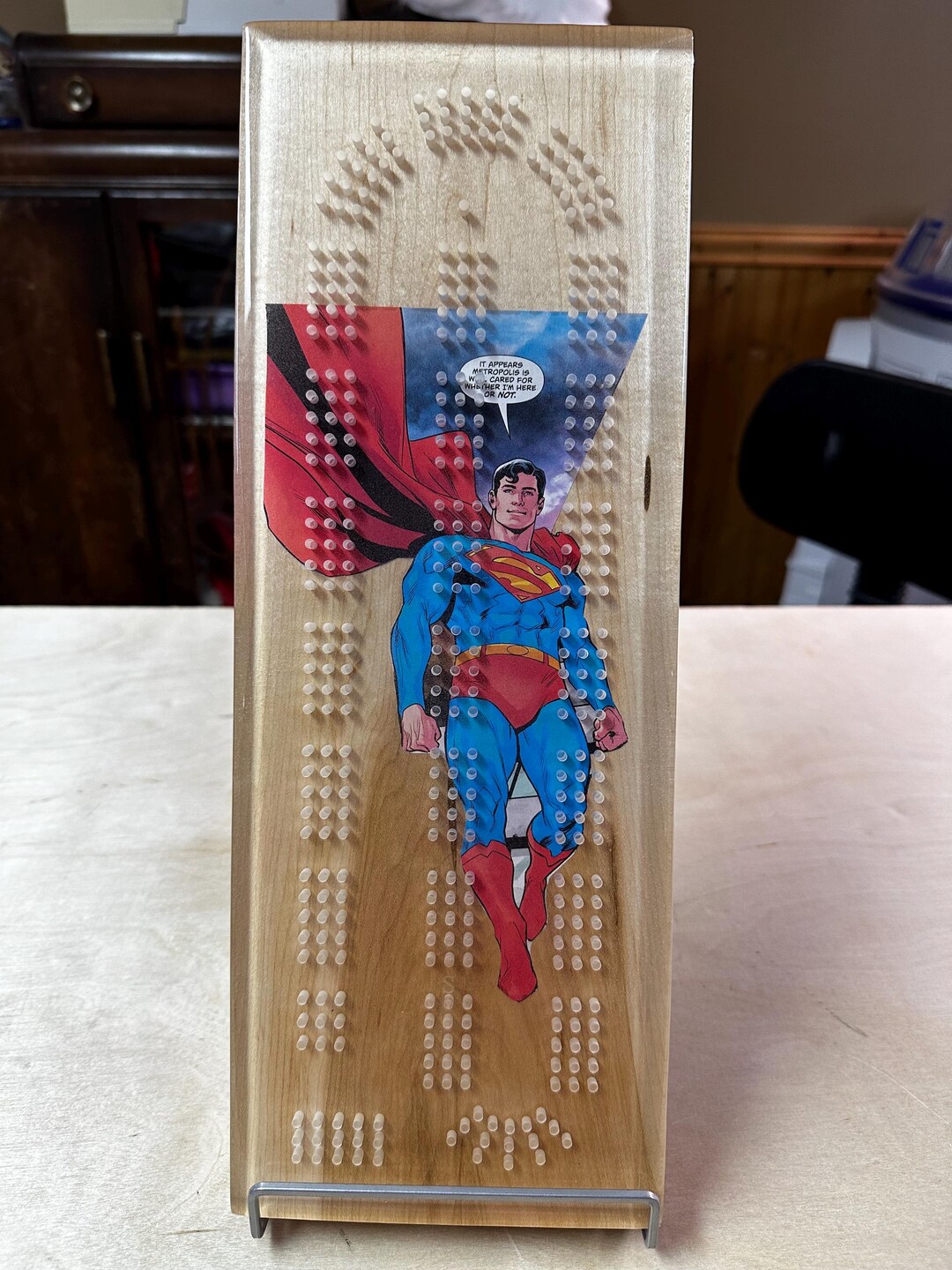 Superman Cribbage Board - Etsy