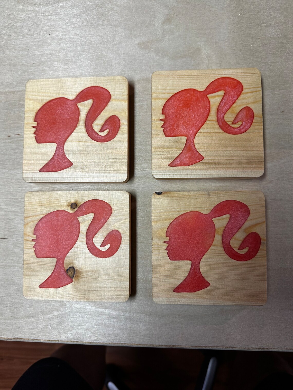 Barbie Coasters - Etsy