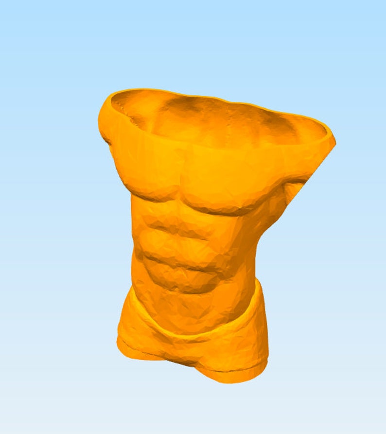 Male Body Flower Pot Stl, Planter Pot 3D Printable Model, Human Body ...
