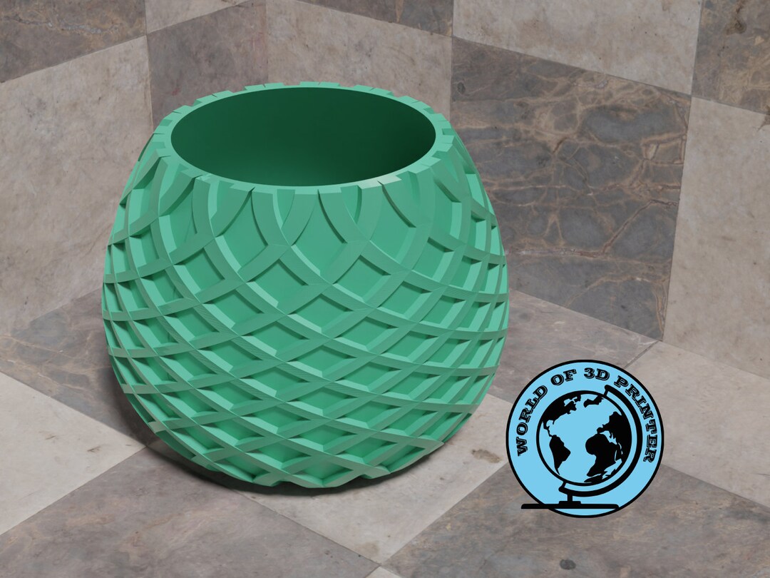 Planterpot Stl Fİle, Flowerpot Stl File, 3d Design Pot, Penholder Stl ...