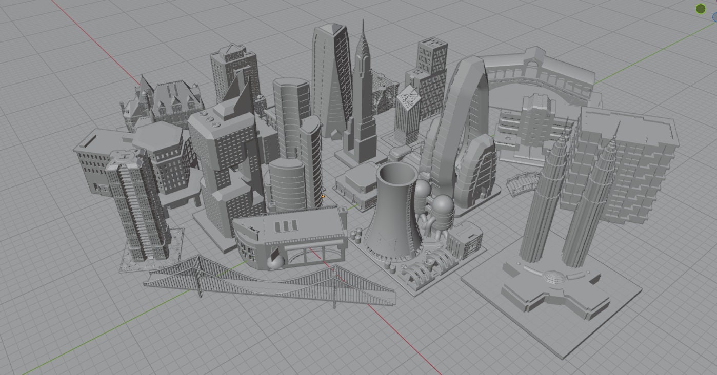 Architectural Models Stl Package for 3d Printers, Skyscrapers and ...