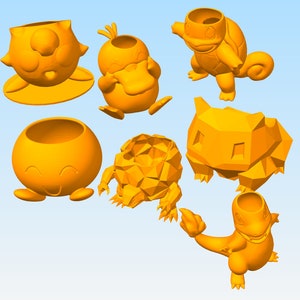 Pokemon Planter Stl File, Pokemon Flower Pot Stl File, for 3d Printers ...