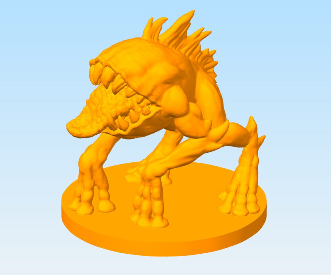 Monster Alien Tabletop Stl Pack, Beast Animal Stl Collection, Ogre ...