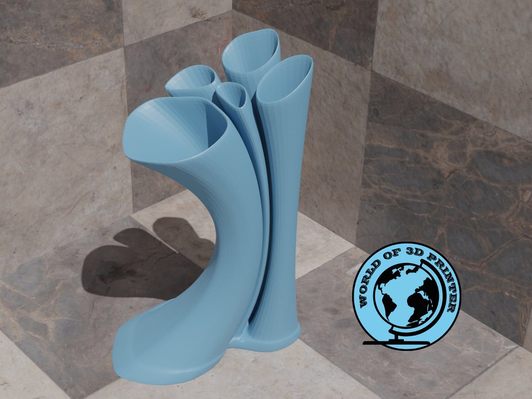 Twisted Flowerpot Stl File, Planterpot Stl File, Curve Pot Stl, 3D ...