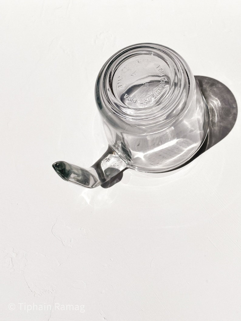 1980s Vintage Small Glass Baking Pitcher. Great as a Syrup Pourer or ...
