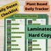 Daily Dozen Checklist Laminated Hard Copy Plant Based Tracker 8.5" X 11 ...