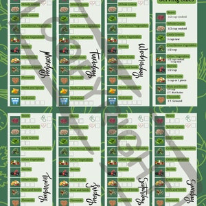 UPDATED 7 Day Daily Dozen Checklist Digital Dowload - Etsy