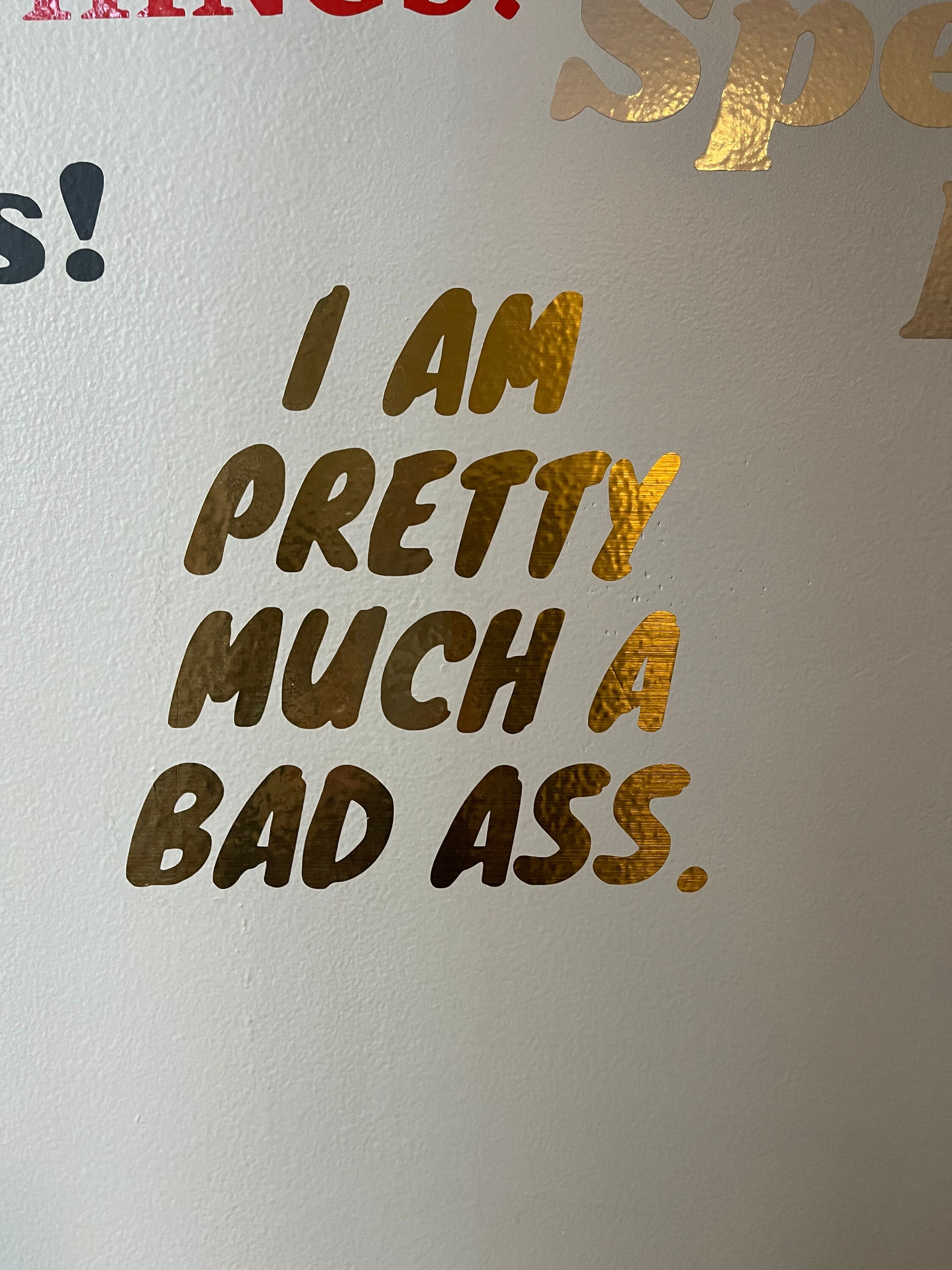 Gym Wall Art. I Am Pretty Much a Bad Ass - Etsy