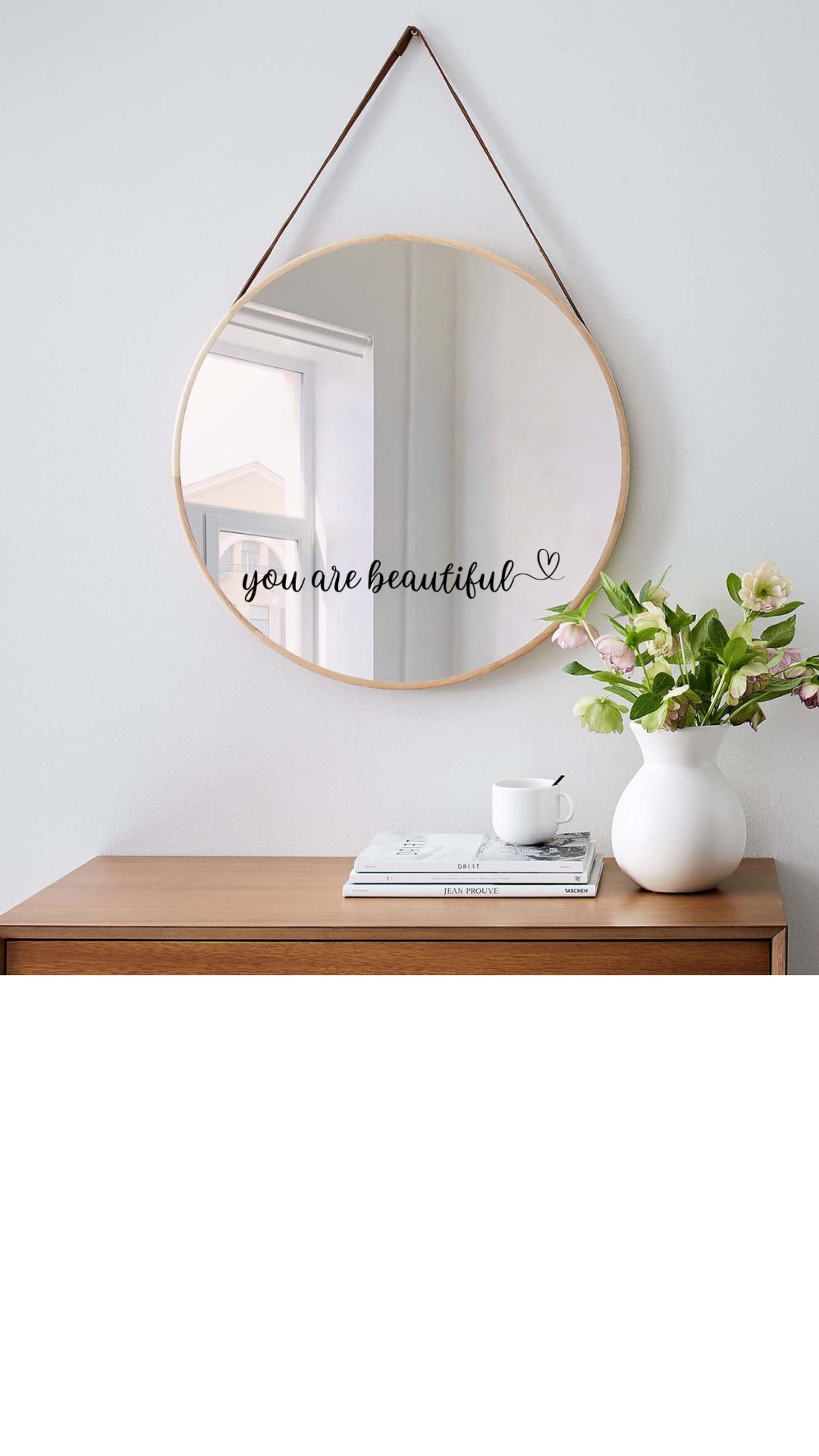 Positive Affirmation Mirror Decal. Pick Your Design and Color. Custom ...