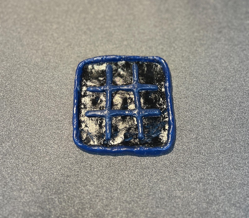Retro Pac-man Tic-tac-toe Game – Handmade Polymer Clay Board – 80s ...