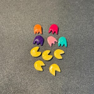 Retro Pac-man Tic-tac-toe Game – Handmade Polymer Clay Board – 80s ...