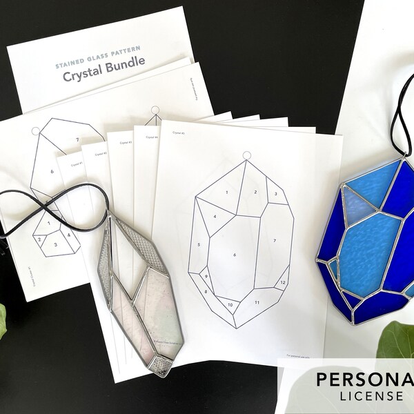 Stained Glass Gem Pattern - Etsy