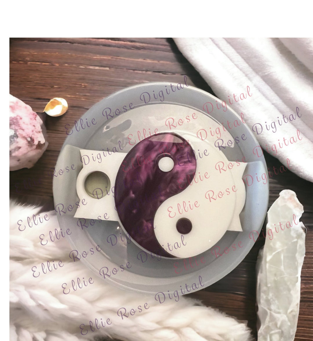 Stanley Topper Tag, Stanley Topper SVG, Yin Yang, Halloween Topper ...