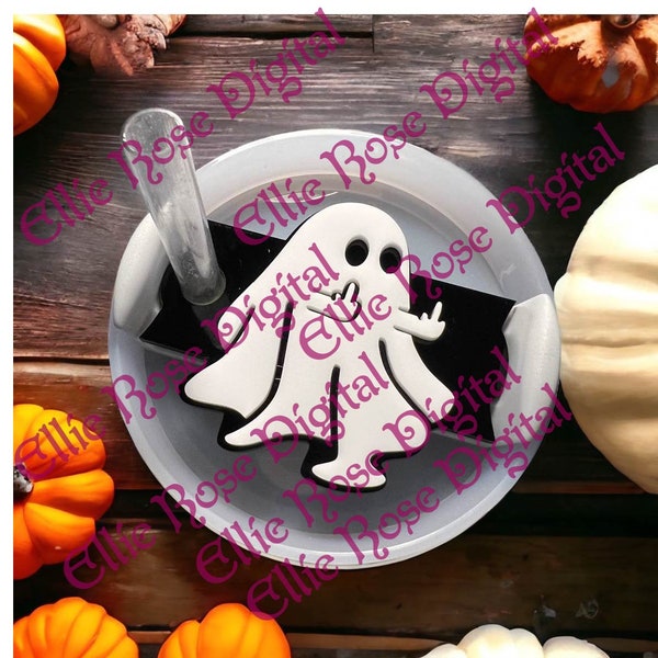 Ghost Stanley Topper Svg - Etsy
