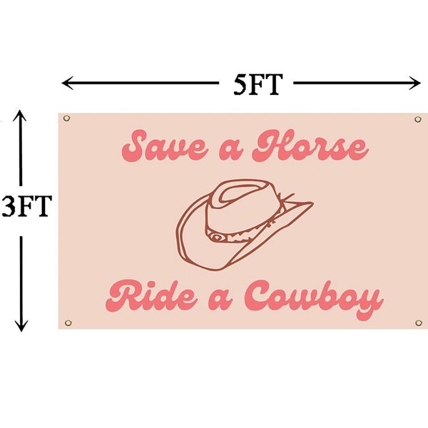 Save a Horse Ride a Cowboy Flag - Etsy