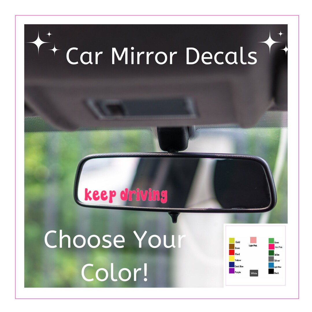 Car Mirror Decal Car Mirror Sticker Rear View Mirror Decal Car Sticker ...
