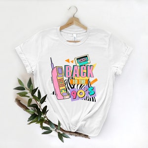 Vintage Back to 90s T-shirt, Womens Graphic Tee, Retro Nostalgia 90s ...