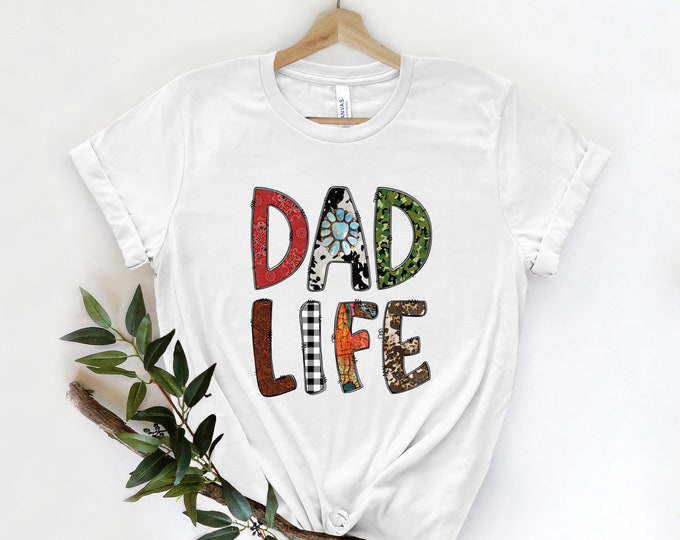 Dad Life Shirt Father T Shirt First Time Dad Gift From Kids to Fathers ...