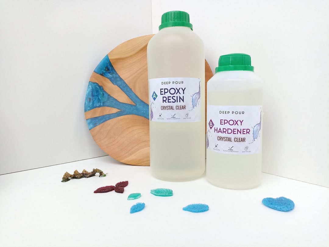 0,8 - 4 Kg Epoxy Resin and Hardener Set | Craft Resin | Crystal Clear ...