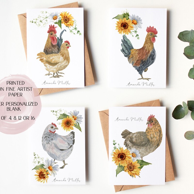 Chicken Card - Etsy