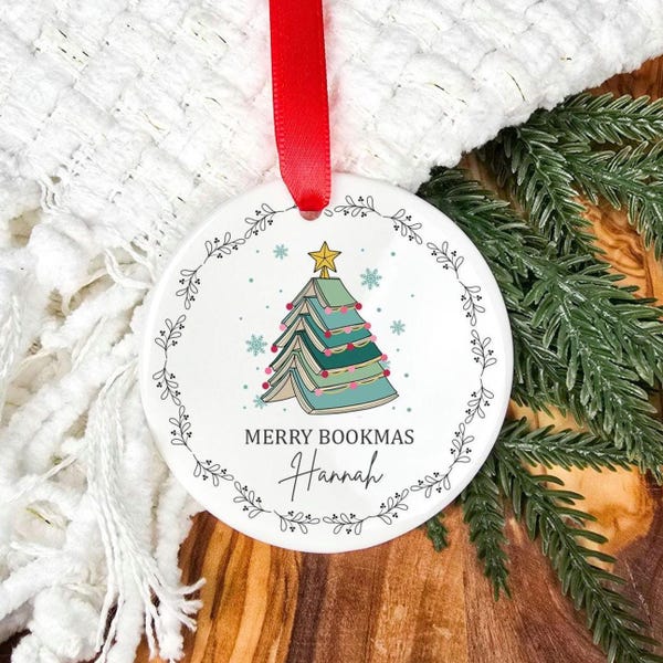 Library Ornament - Etsy