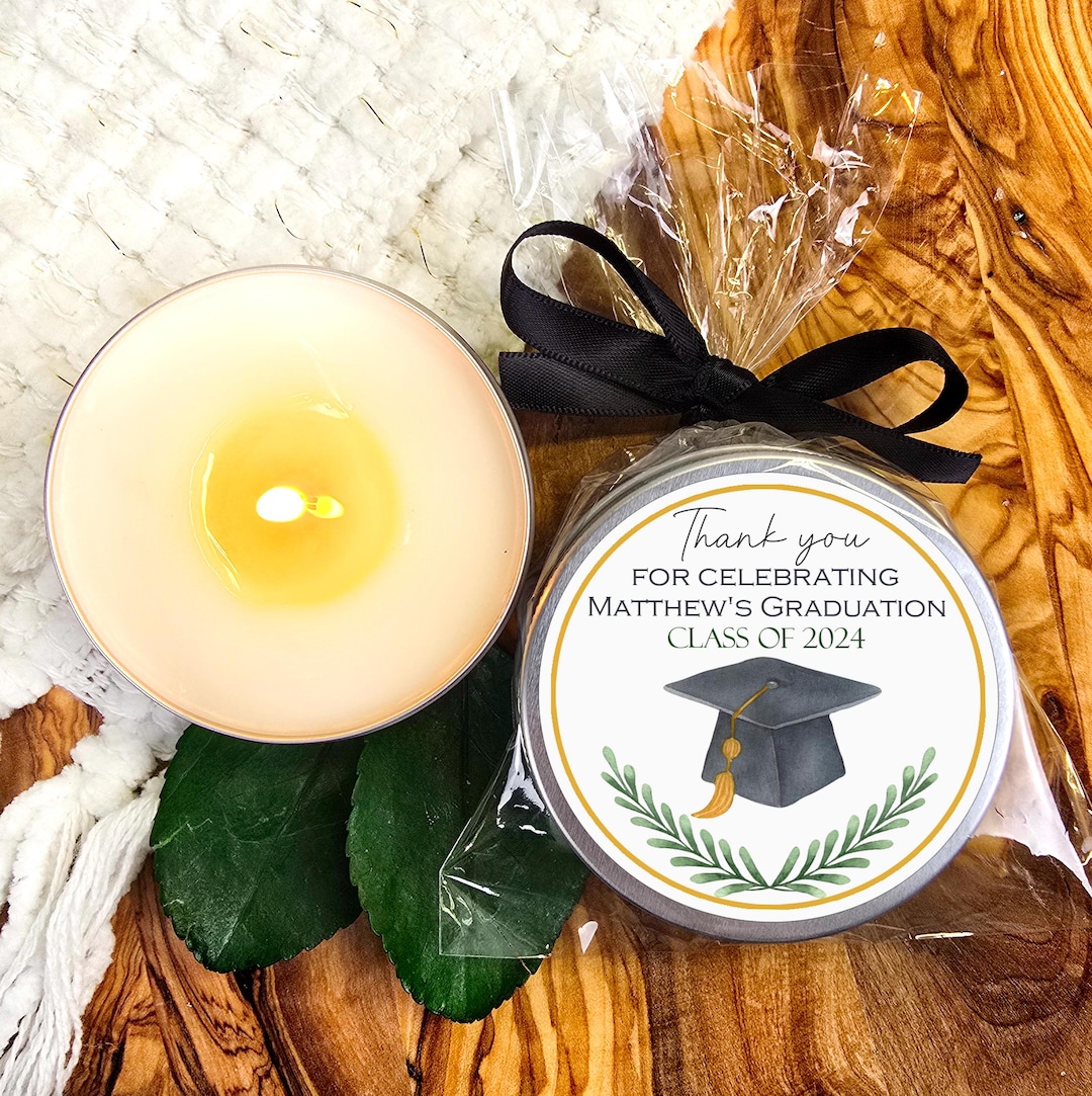 Graduation Favors - Graduation Favor - Graduation Candle Tin - College ...