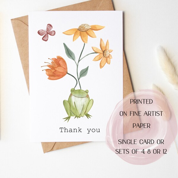 Frog Card - Etsy