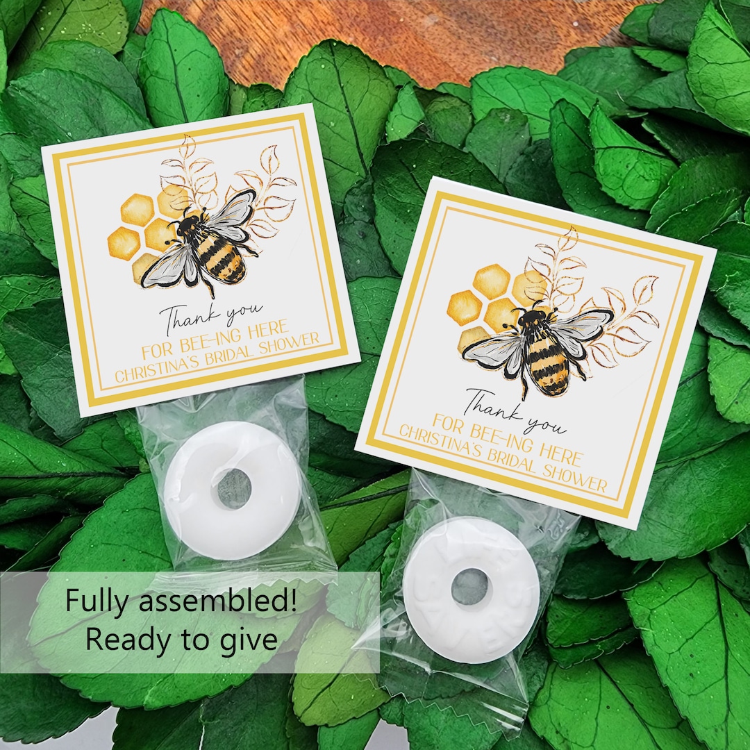 Bee Party Favors Personalized Mints Bee Baby Shower Bee Bridal Shower ...