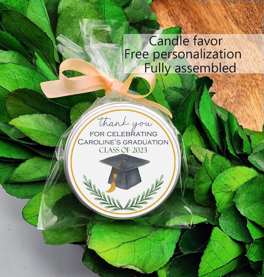 Graduation Favors Graduation Favor Graduation Candle Tin College ...