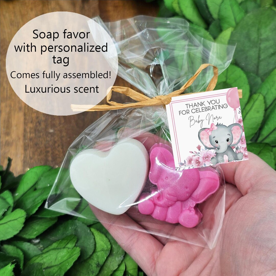 Pink Elephant Soap Favors for Elephant Themed Baby Showers, Sprinkles ...