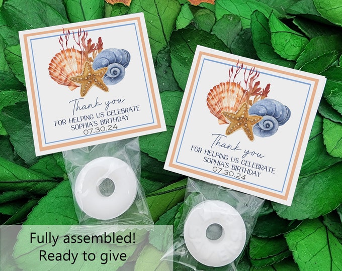 Starfish Birthday Beach Themed Mint Tins Birthday Decor Milestone ...