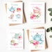 Tea Note Card Set Just Because Tea Card Afternoon Tea Cards Tea Time ...
