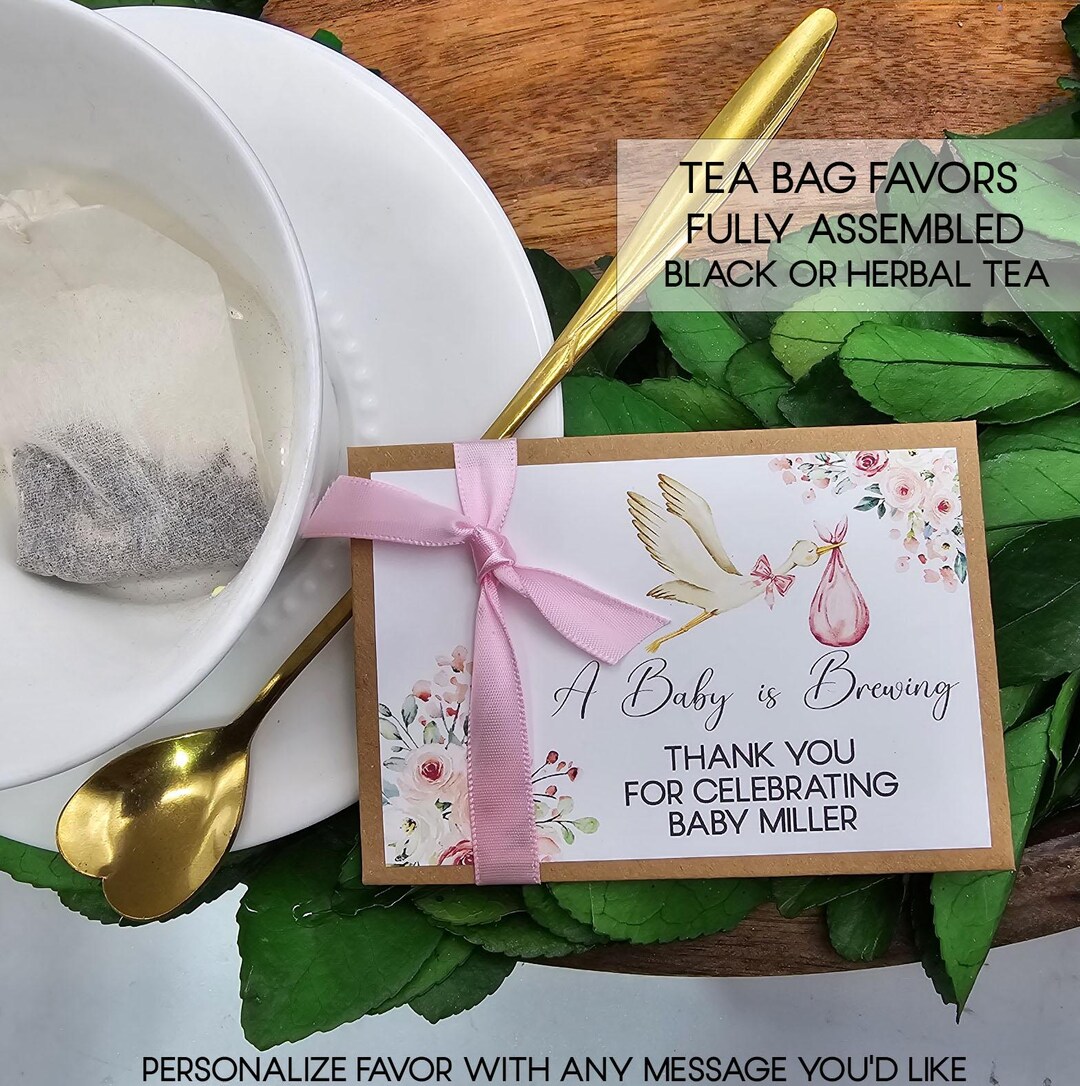 Baby Girl Tea Party - Tea Party Favors - High Tea Baby Shower - Baby is ...