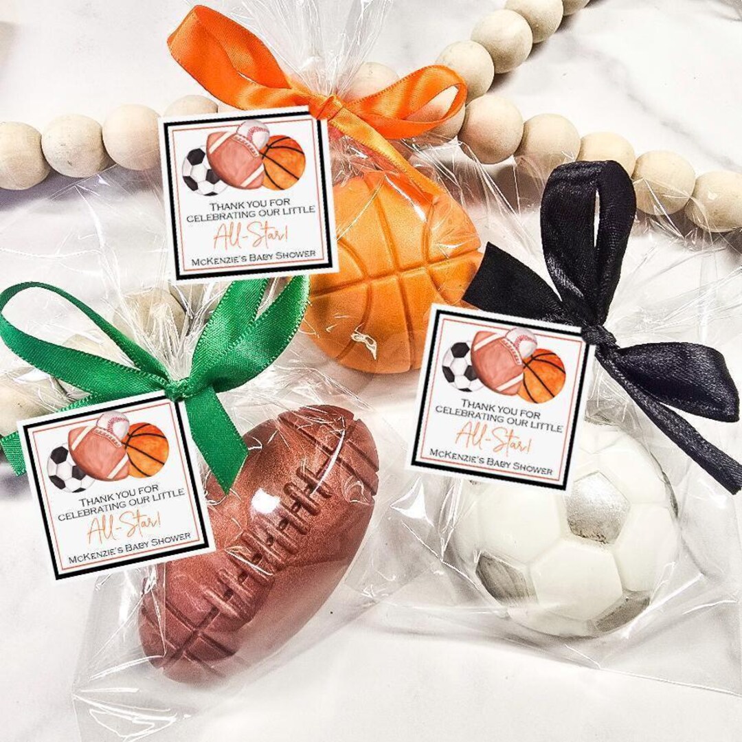 Sports Soap Baby Shower Favors: Football, Basketball, Soccer - Etsy
