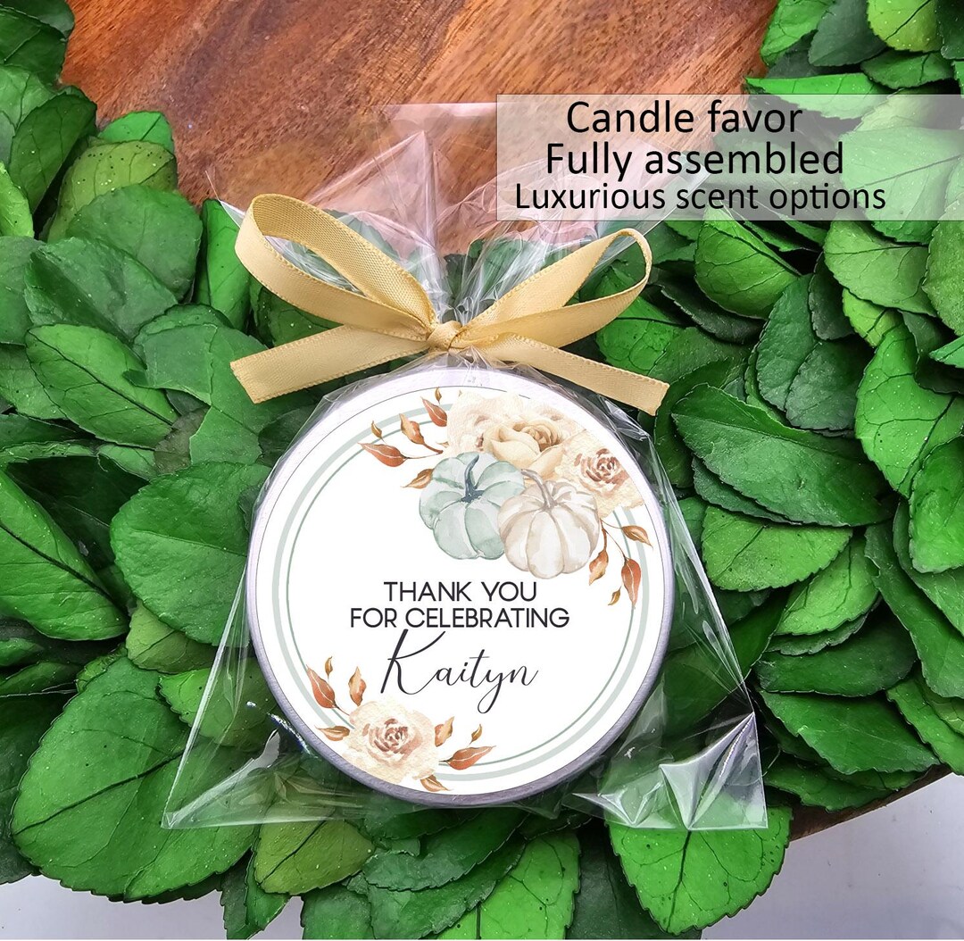 Fall Candle Favors - Fall Bridal Shower Favors - Fall in Love Theme ...