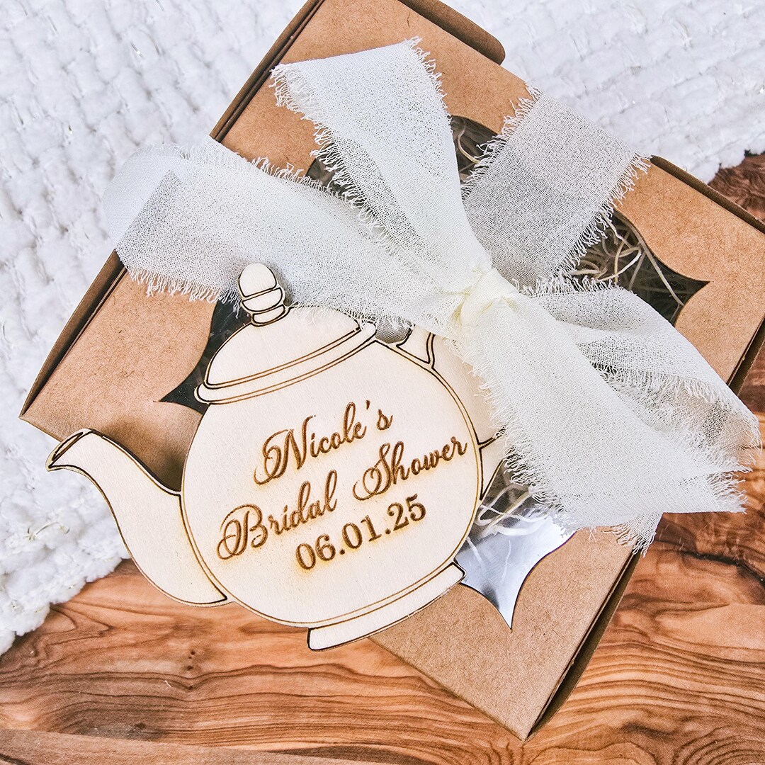 Tea Party Favor Tags - Custom Party Favors for Birthdays, Baby Showers ...