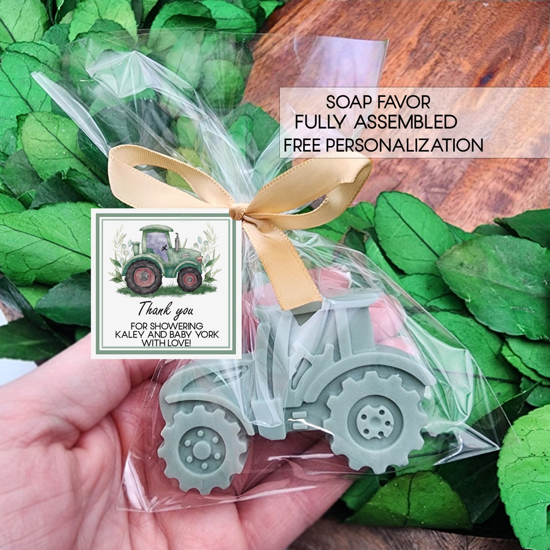 Tractor Baby Shower Favors - Sage Tractor - Tractor 1st Birthday ...